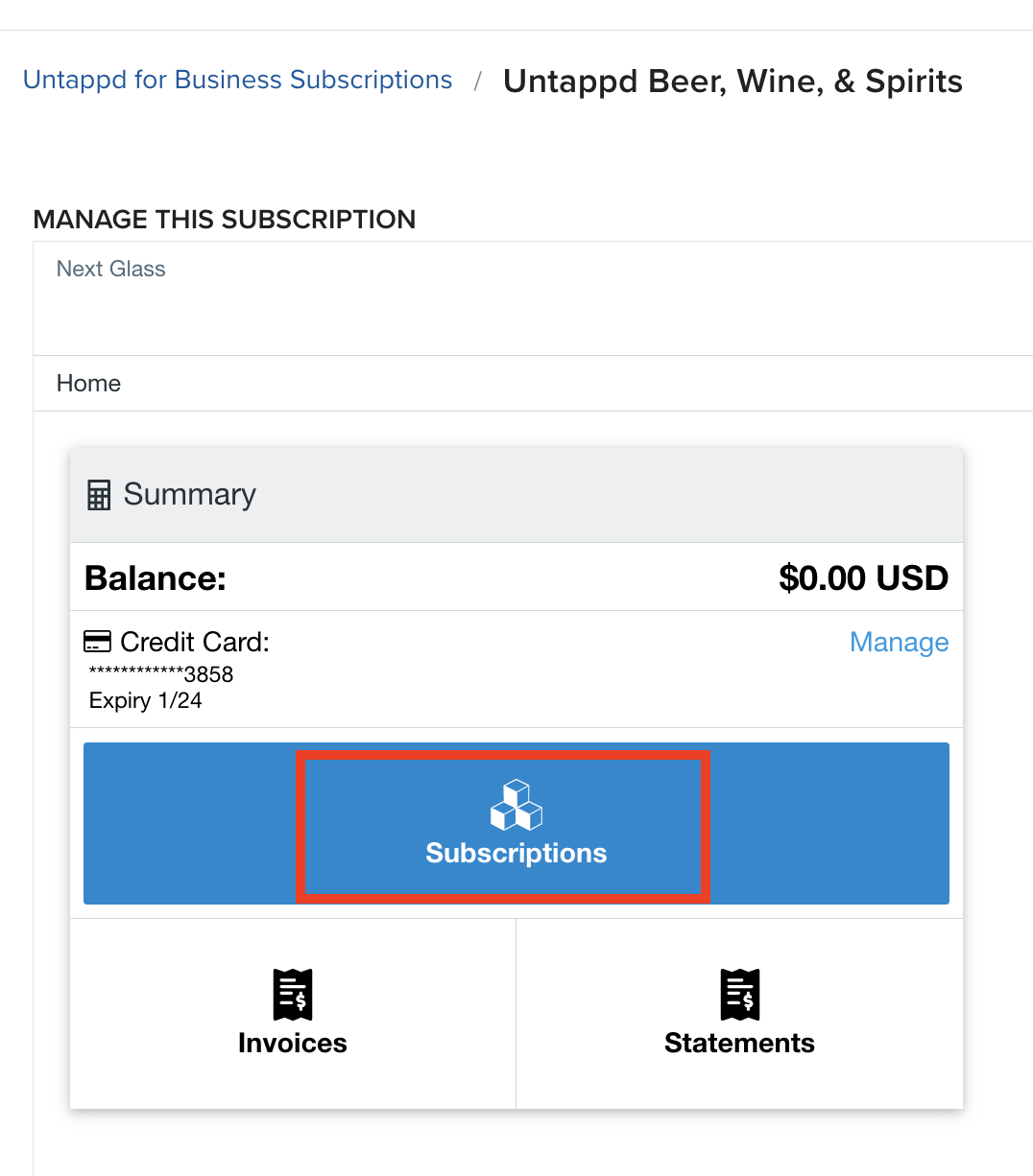 How Do I Find My Subscription & Next Bill Date? – Untappd