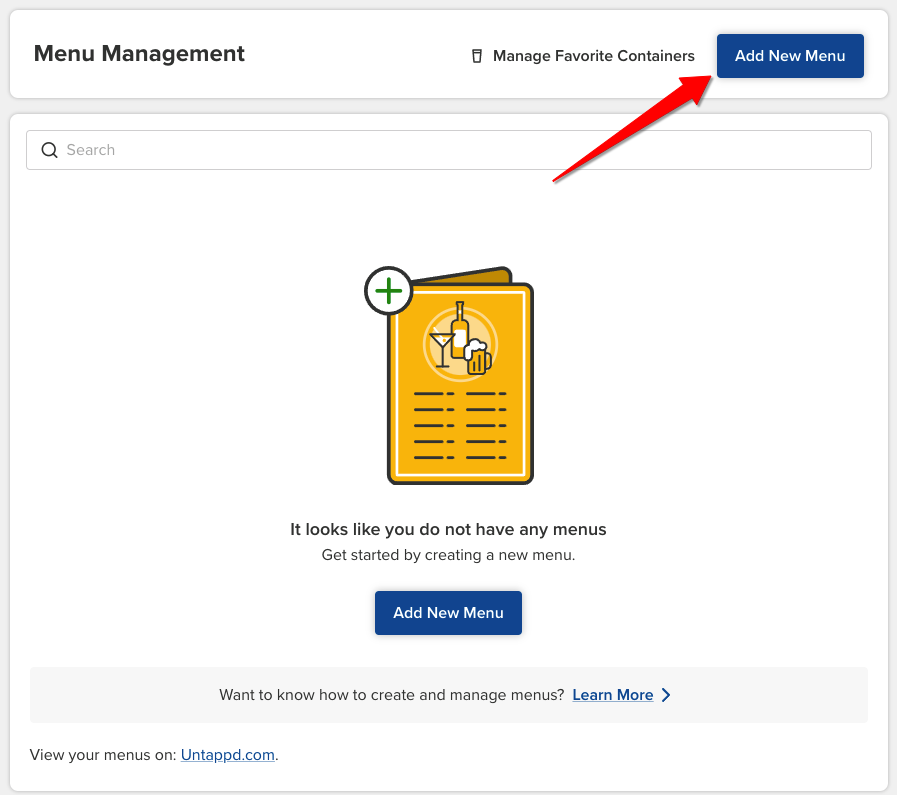 Building Menus – Untappd