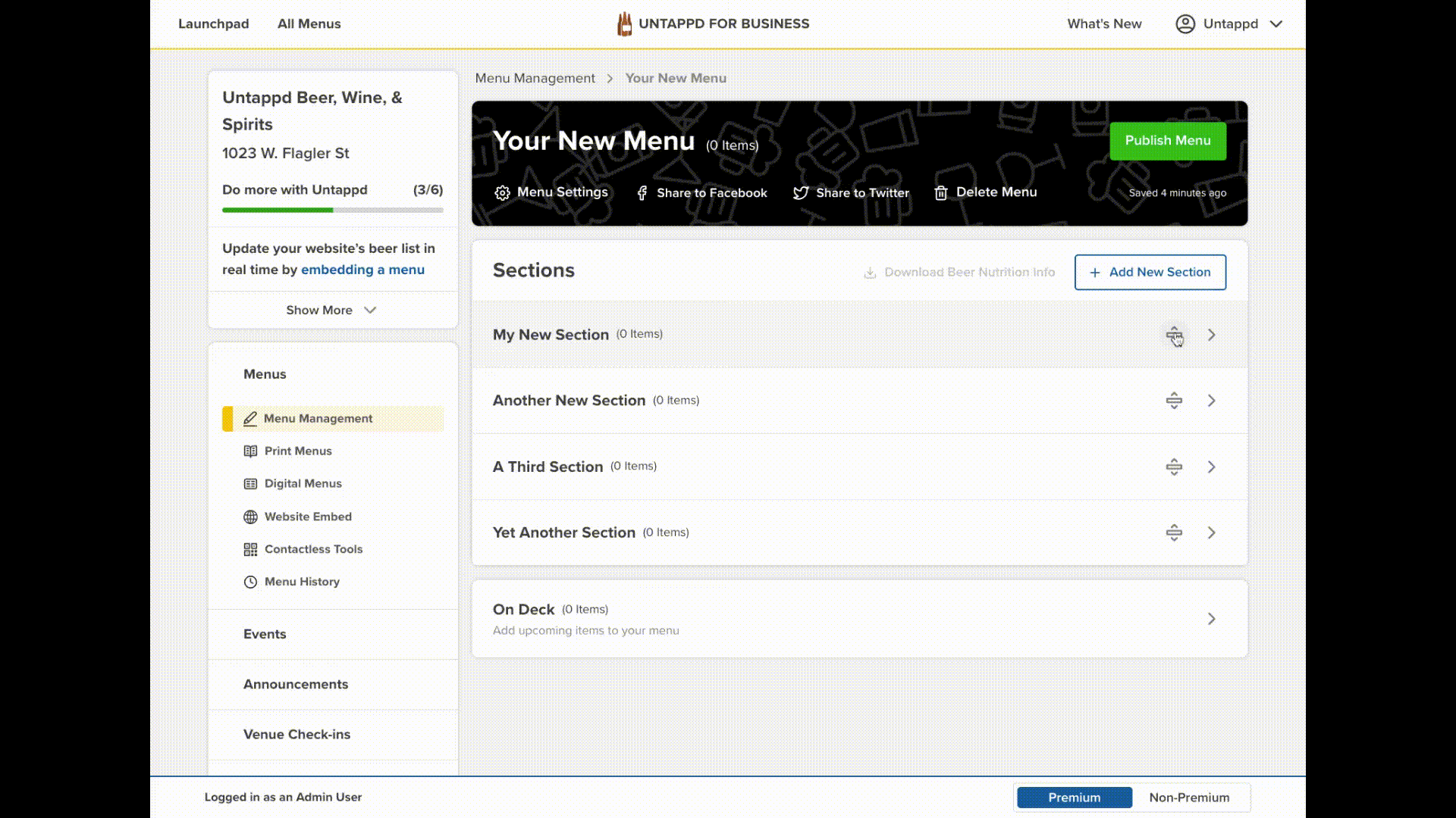 Building Menus – Untappd