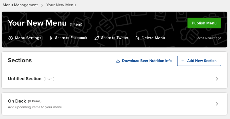 Different Ways to Build Your Menus – Untappd