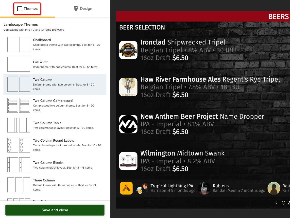 Designing Your Digital Board – Untappd